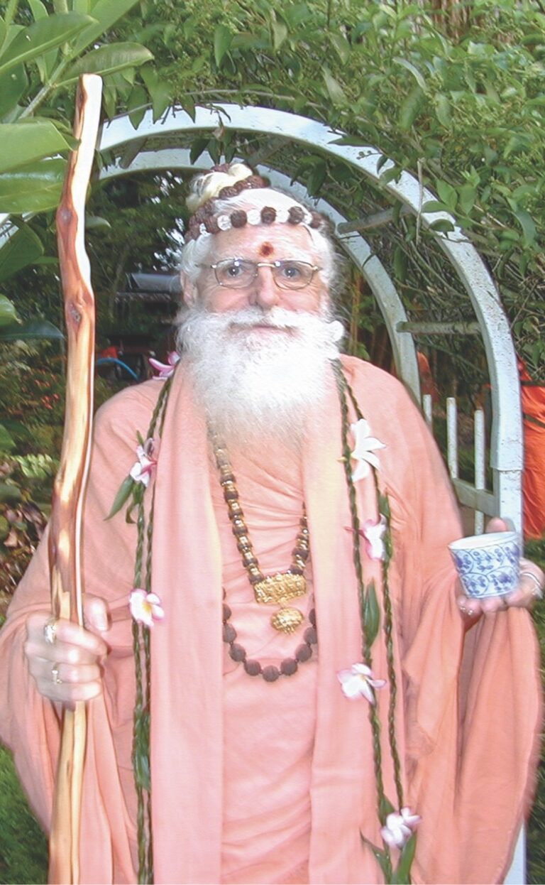 Gurudeva Lightbox in Kadavul Temple - Kauai's Hindu Monastery