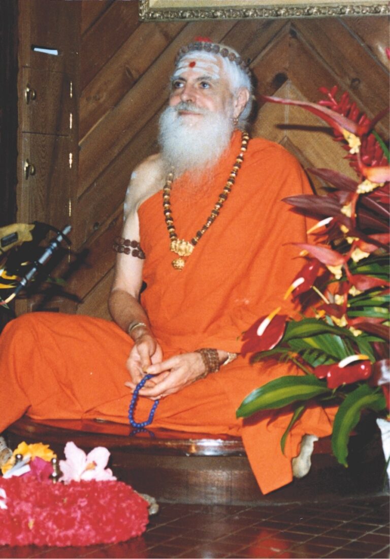 Gurudeva Lightbox in Kadavul Temple - Kauai's Hindu Monastery