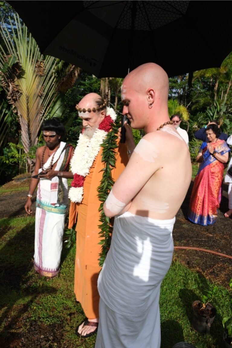 Planting a New Bilva Tree - Kauai's Hindu Monastery